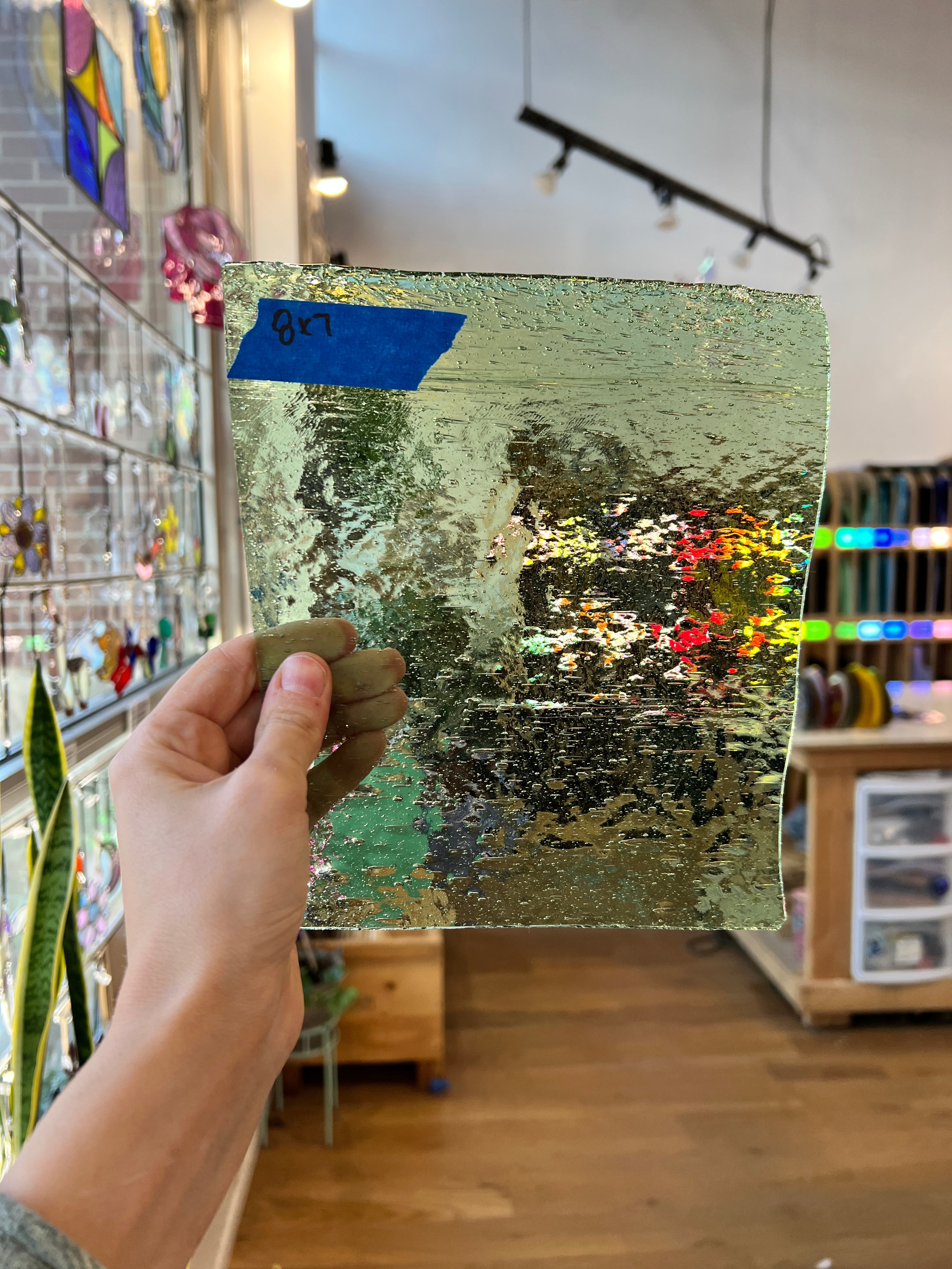 Pale Green Seedy Vintage Spectrum – Colorado Glass Works