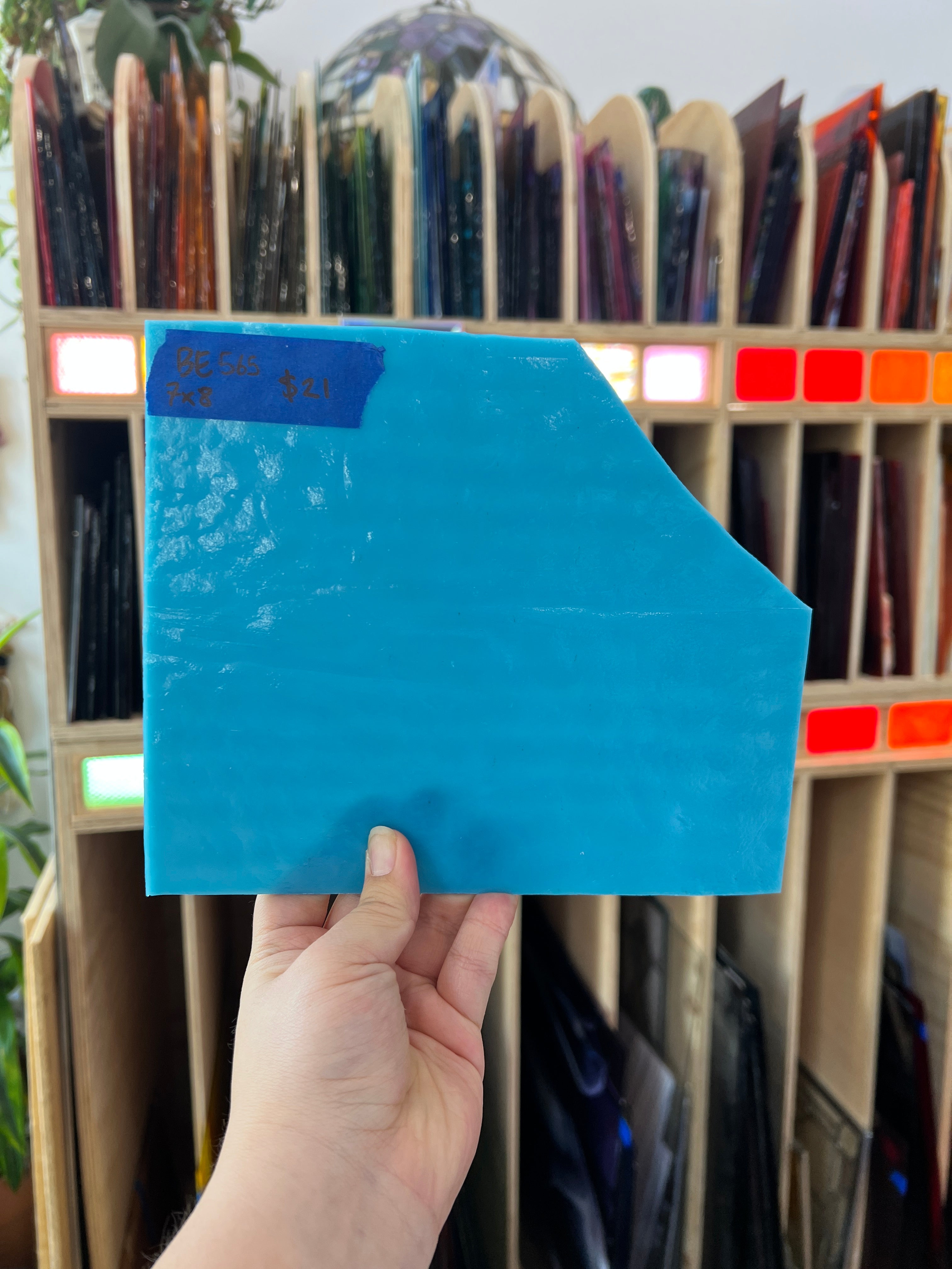 Vintage Blue Opaque Bullseye – Colorado Glass Works