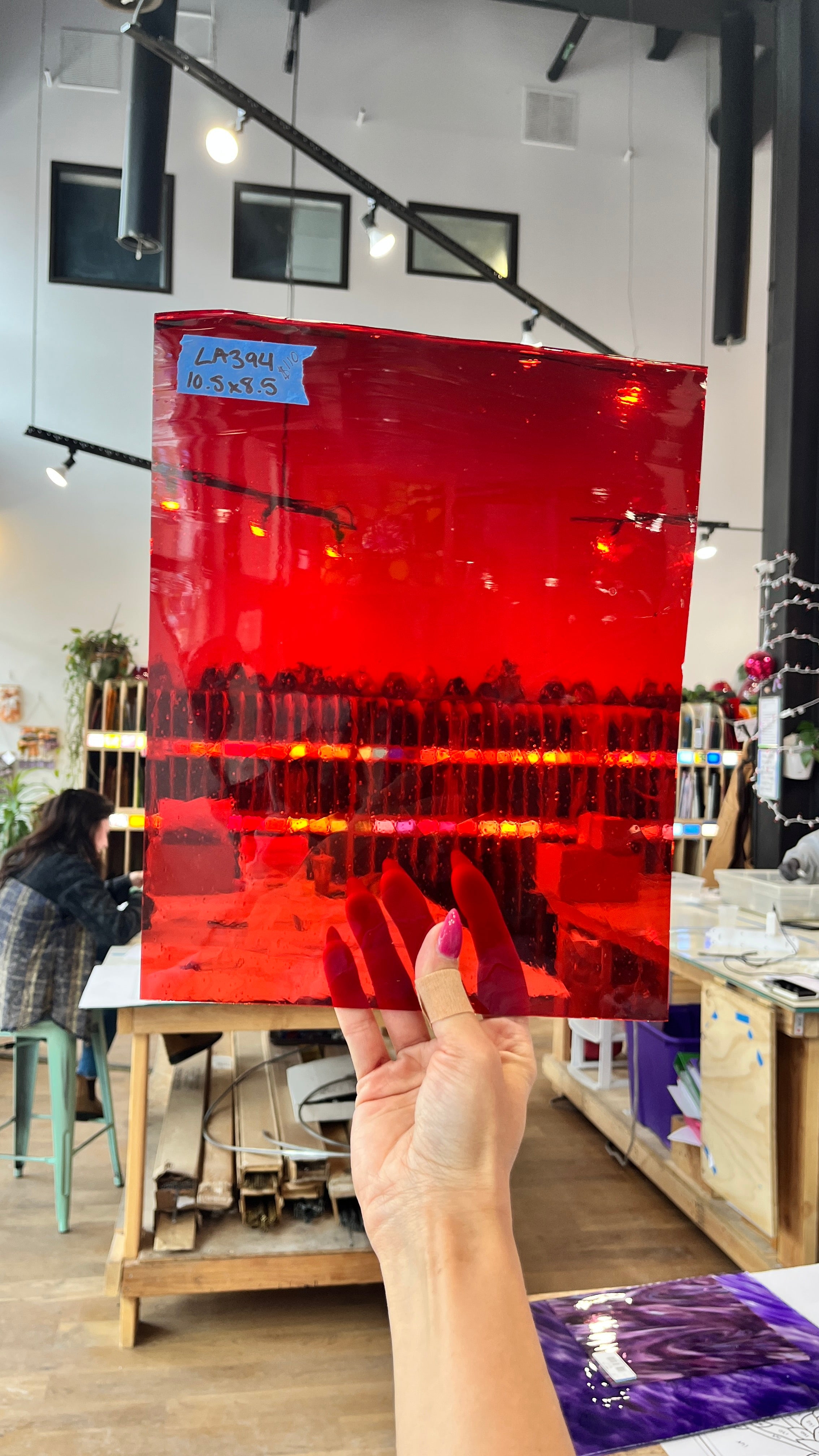 Red Purple Fade Flashed Mouth Blown Antique Lamberts – Colorado Glass Works