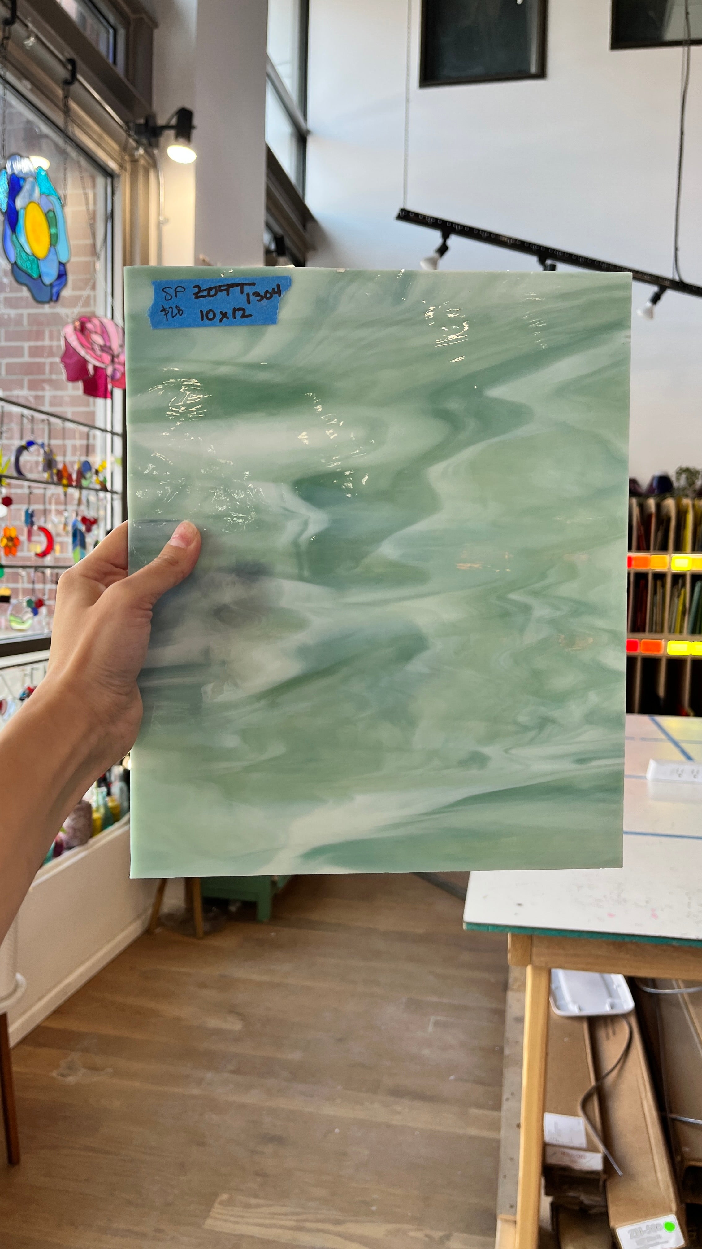 Solid Dusty Blue Wispy Spectrum – Colorado Glass Works