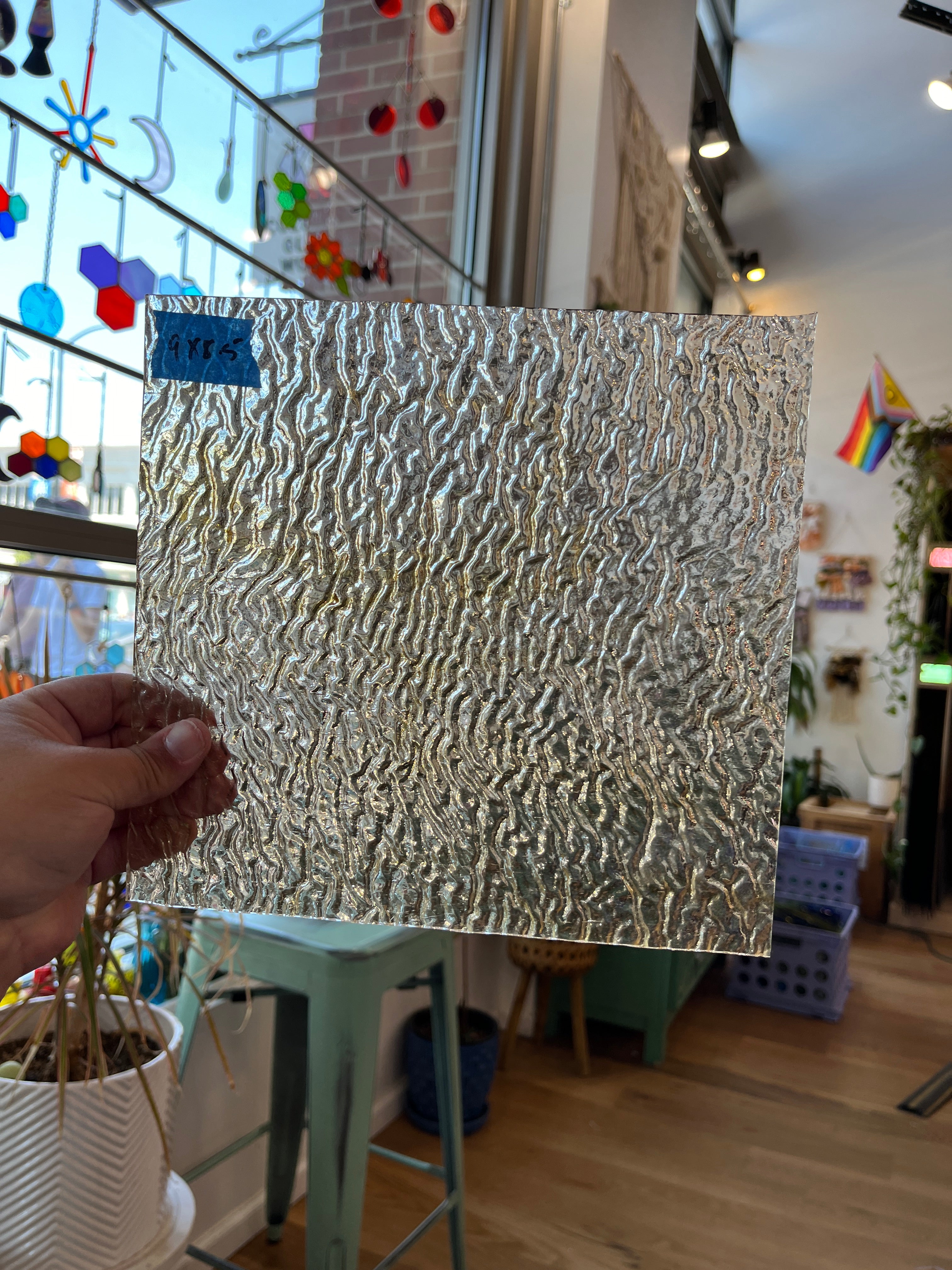 Ripply Clear and Yellow Kokomo (S) – Colorado Glass Works