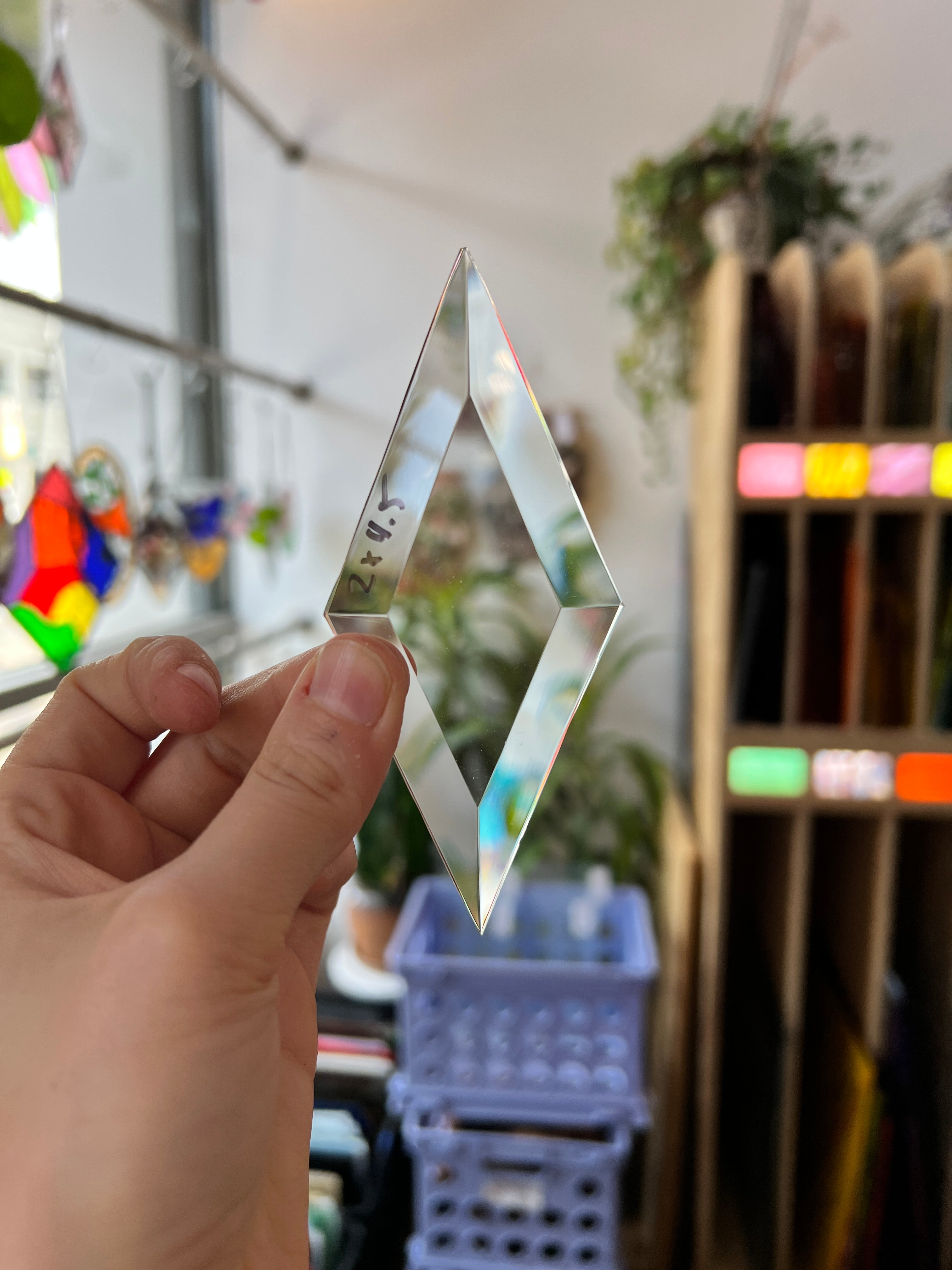 2 x 4.5 in. Diamond Bevel – Colorado Glass Works