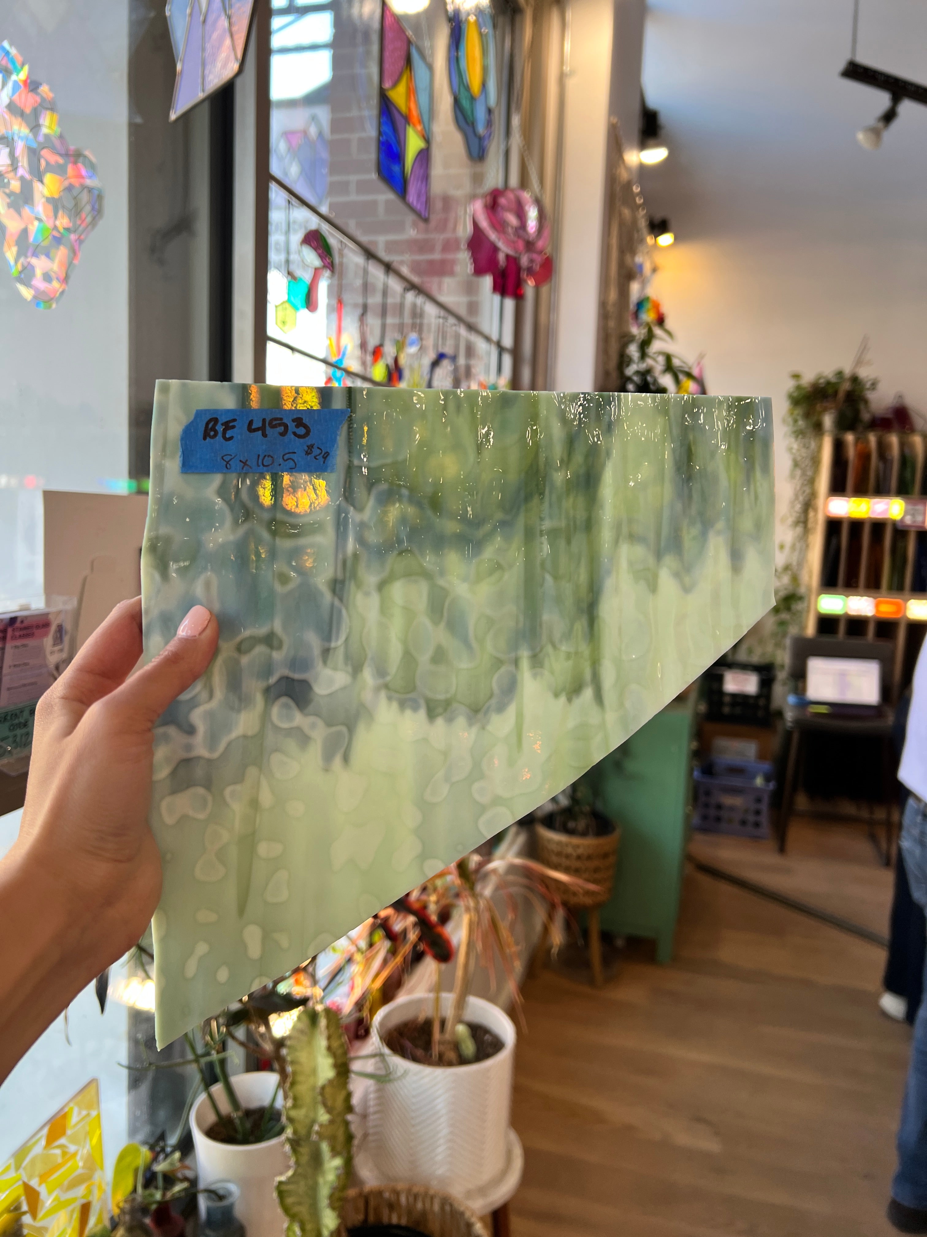 Green Mottled Bullseye – Colorado Glass Works