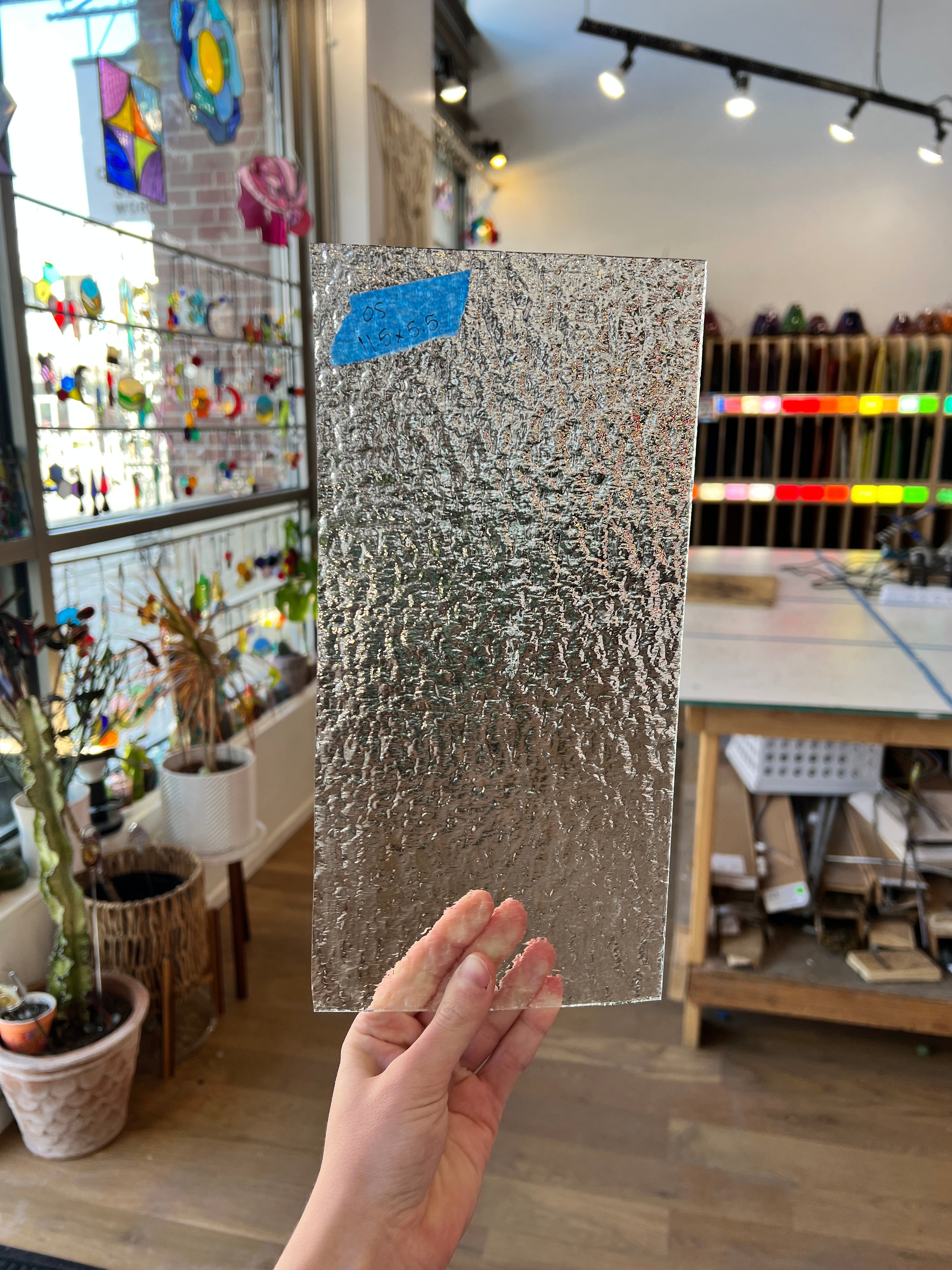 Clear Rippled Textured Oceanside – Colorado Glass Works