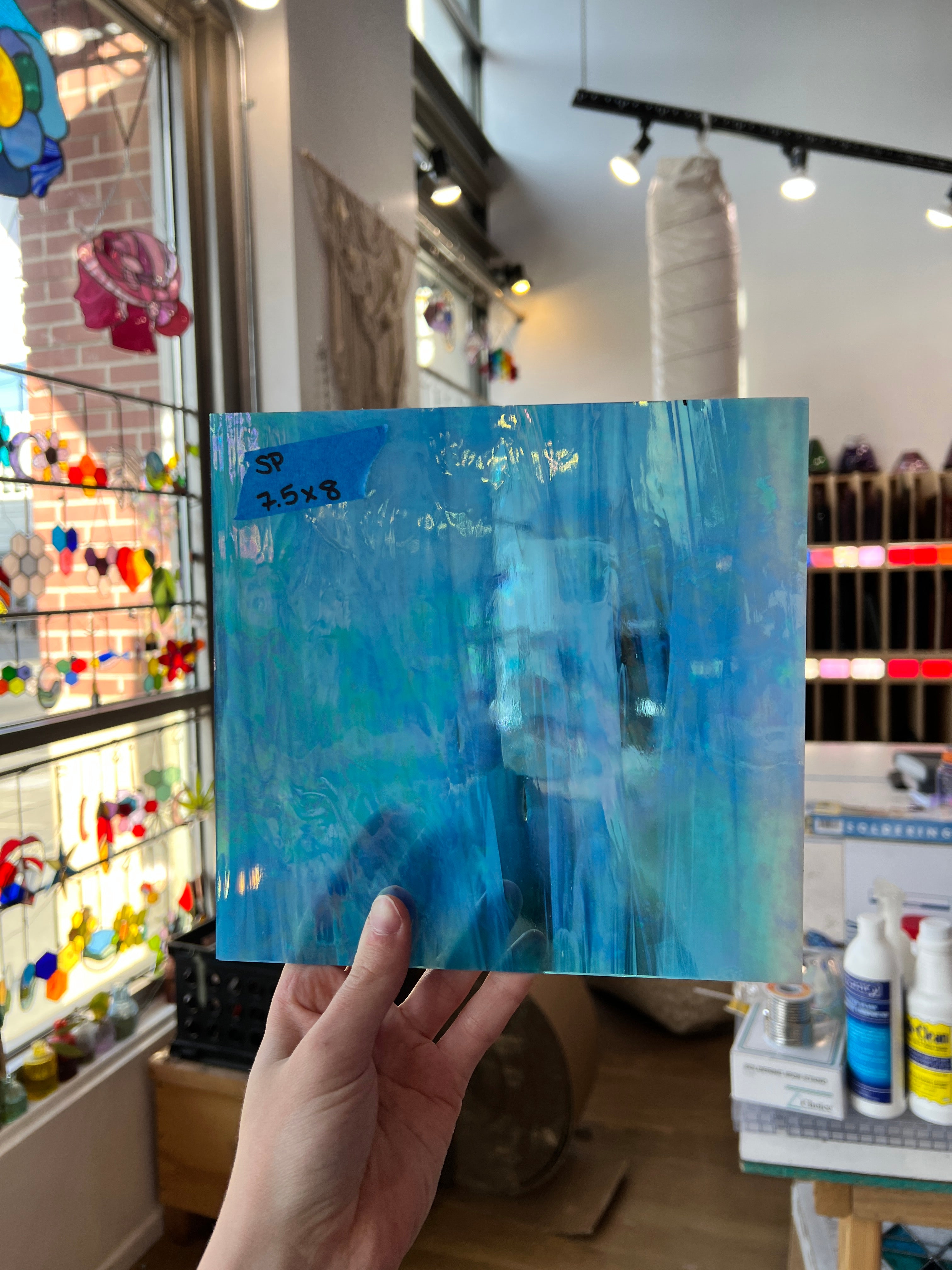 Blue Wispy Iridescent Vintage Spectrum – Colorado Glass Works