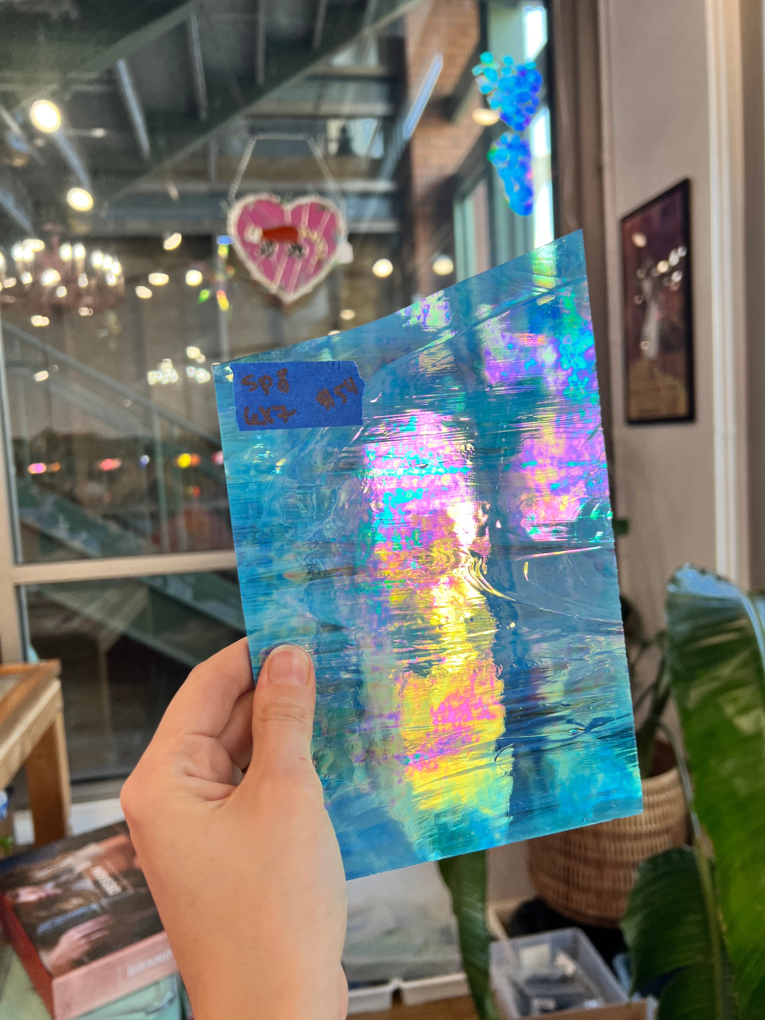 Blue Wispy Iridescent Vintage Spectrum – Colorado Glass Works