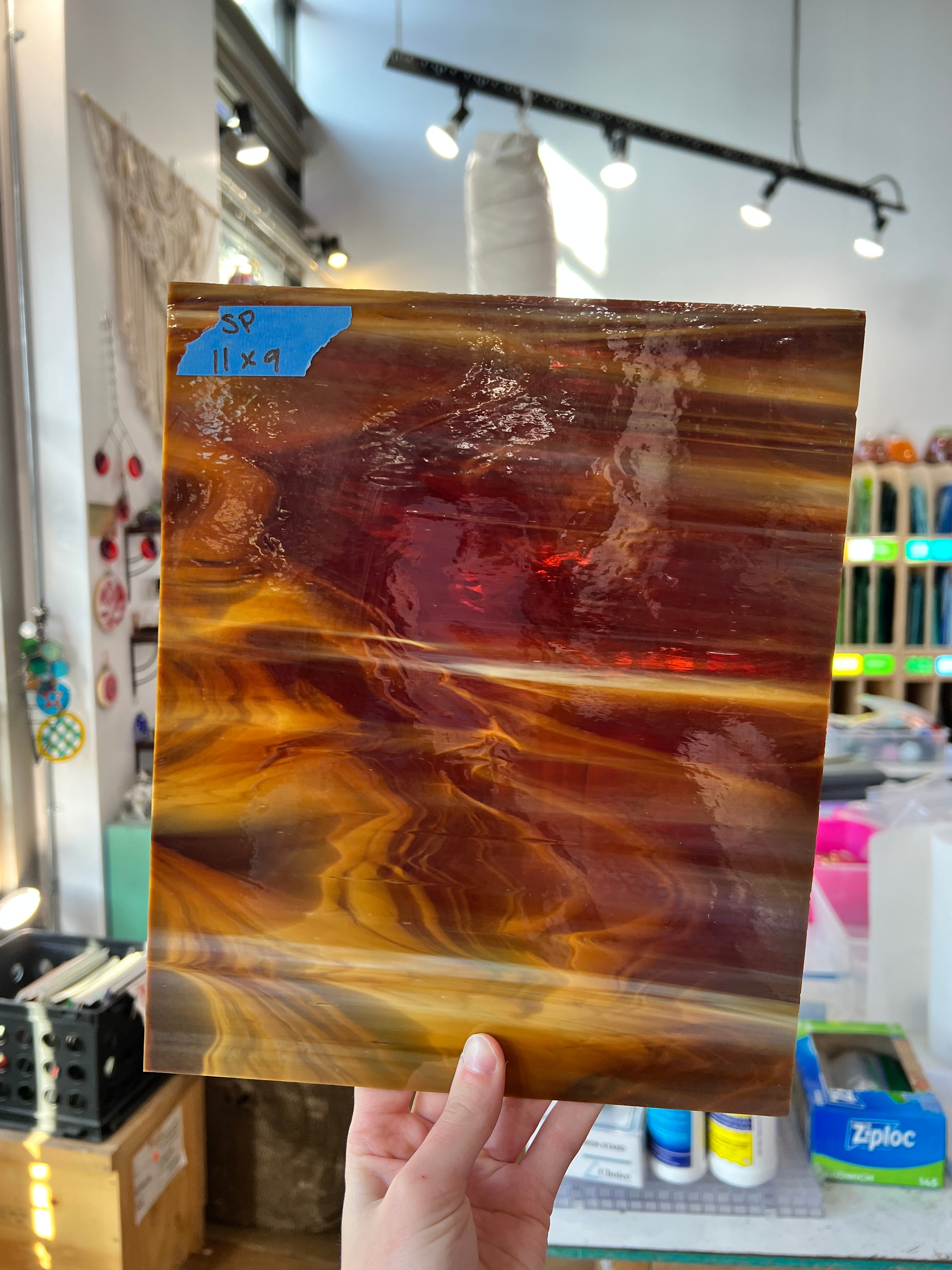 Vintage Brown Wispy Spectrum – Colorado Glass Works