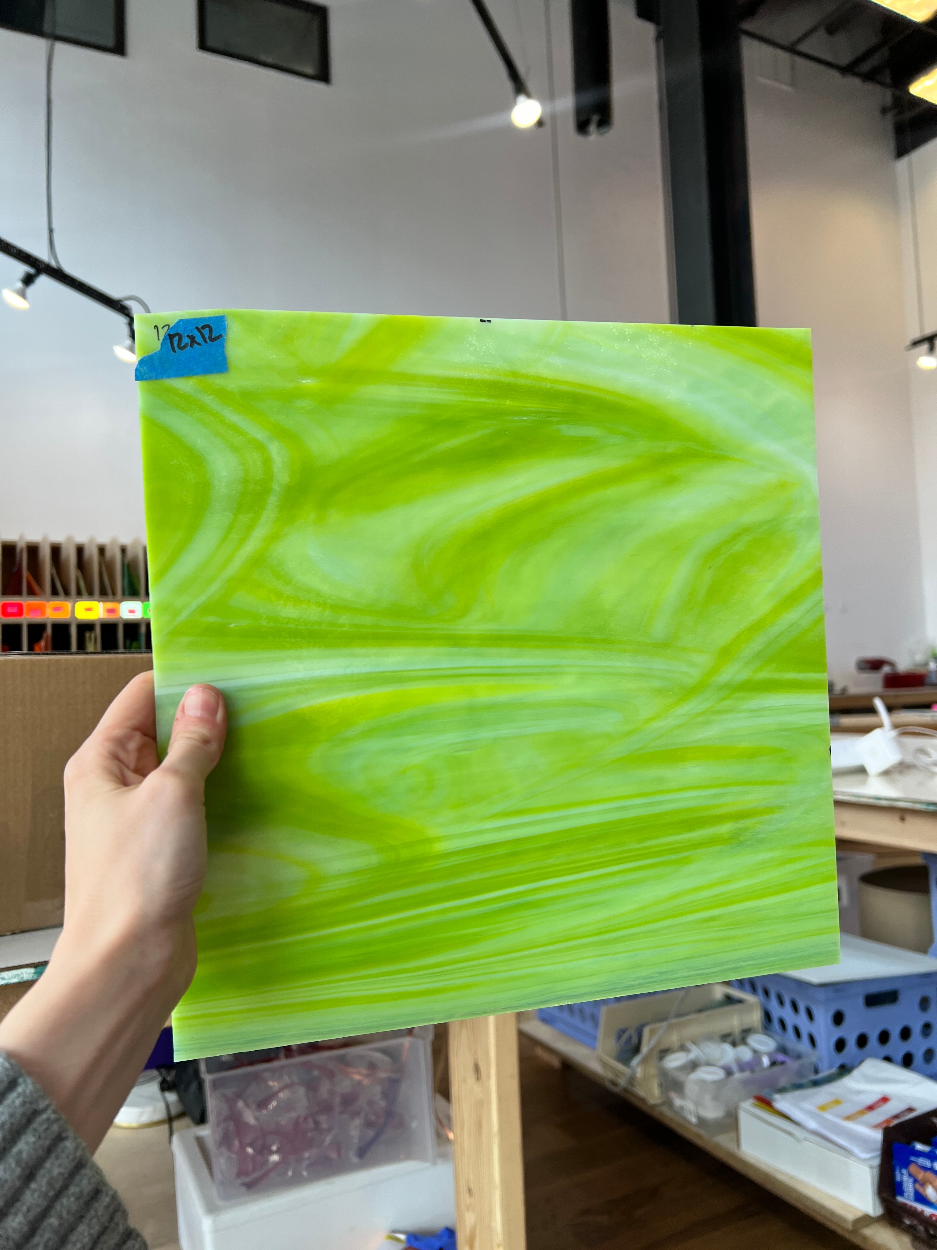 Key Lime Pearl Opal Oceanside Fusible 96 COE – Colorado Glass Works