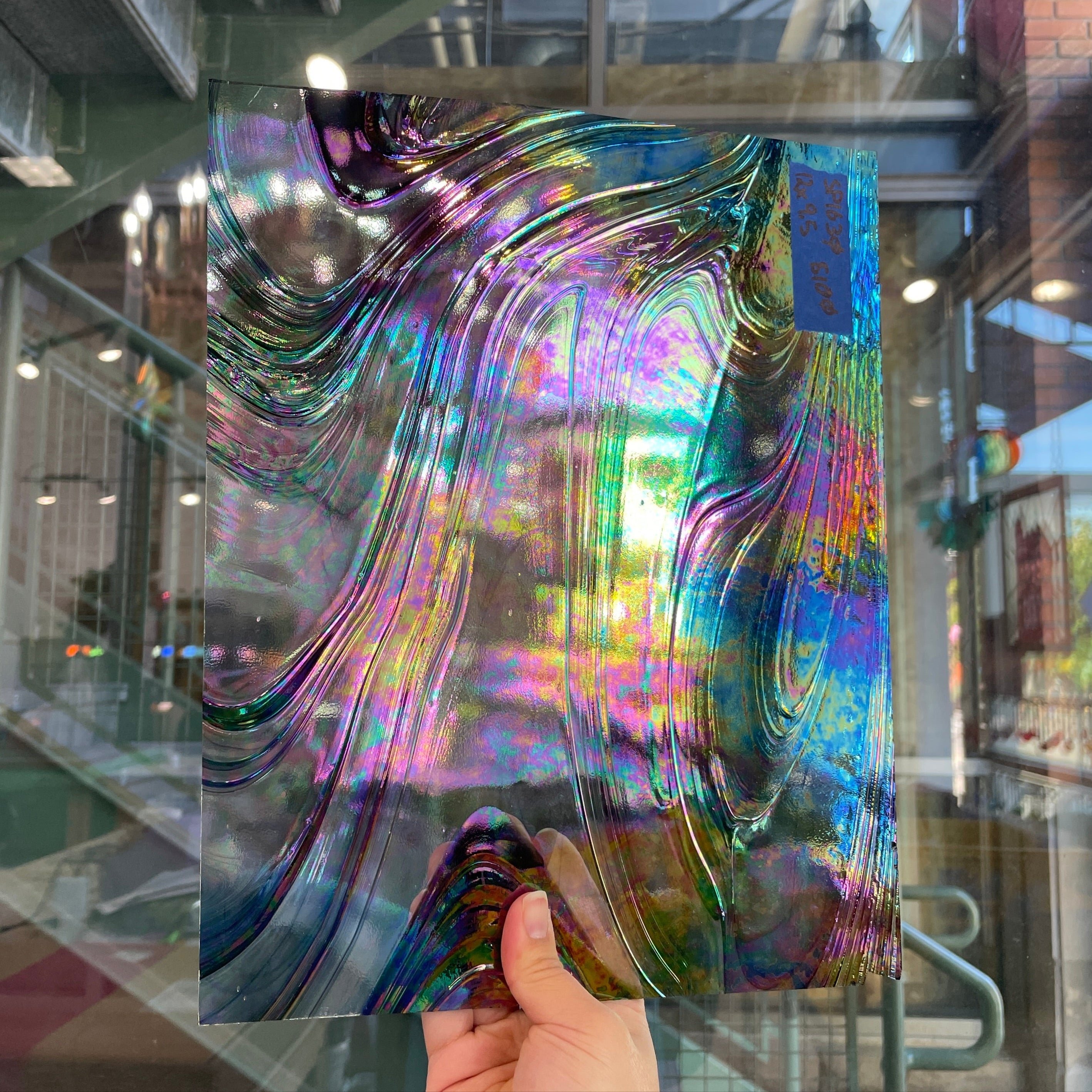Iridescent Baroque Black Spectrum – Colorado Glass Works